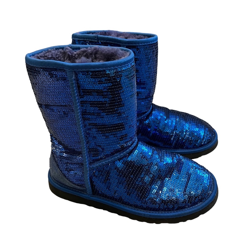 Ugg Royal Blue Sequin Sparkle Boots - Gem